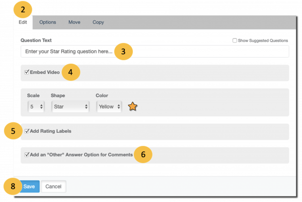 Star Rating Question - Surview Help